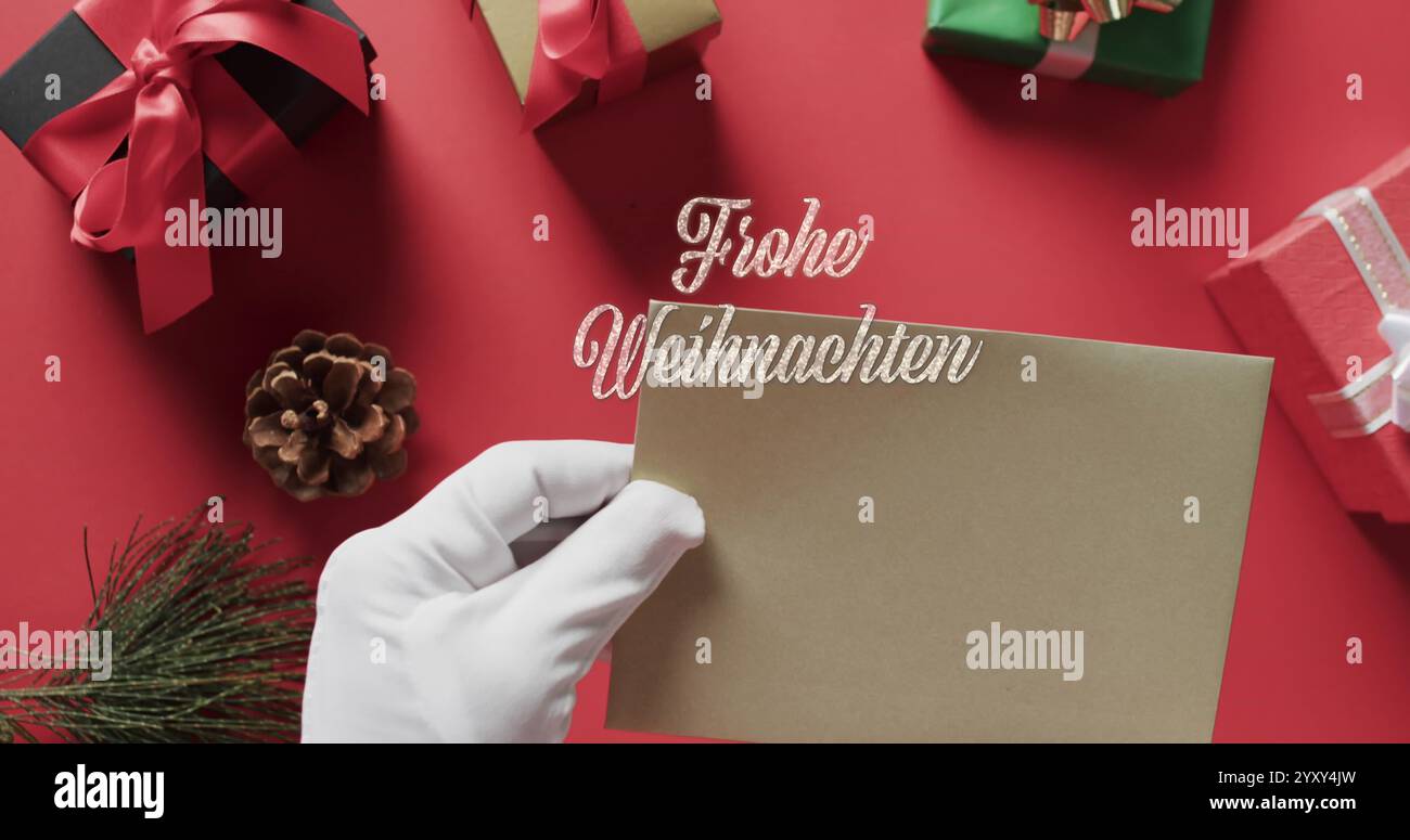 Animation german greeting text over hi-res stock photography and images ...