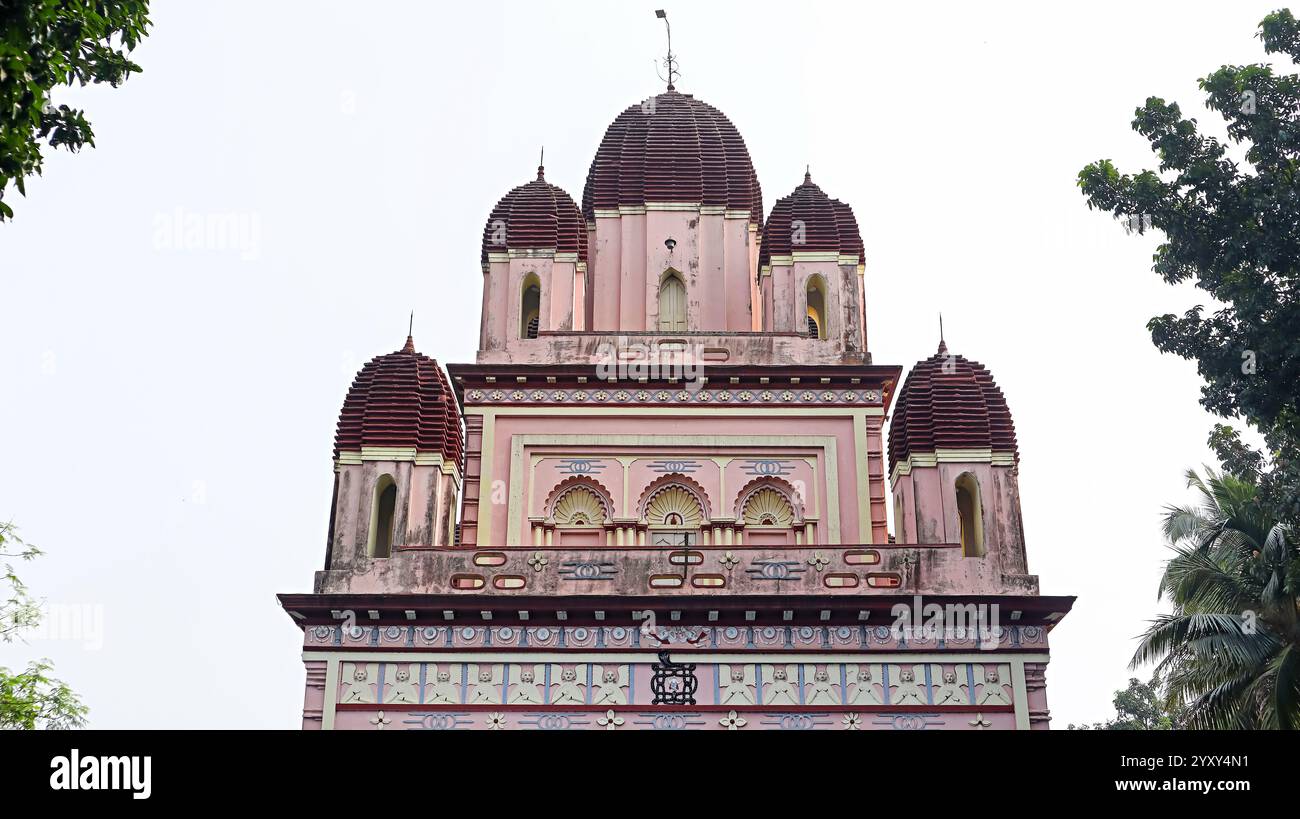 Dome of Mahananda Kalibari, a temple dedicated to Goddess Kali, built by Zamindar Krishna ...