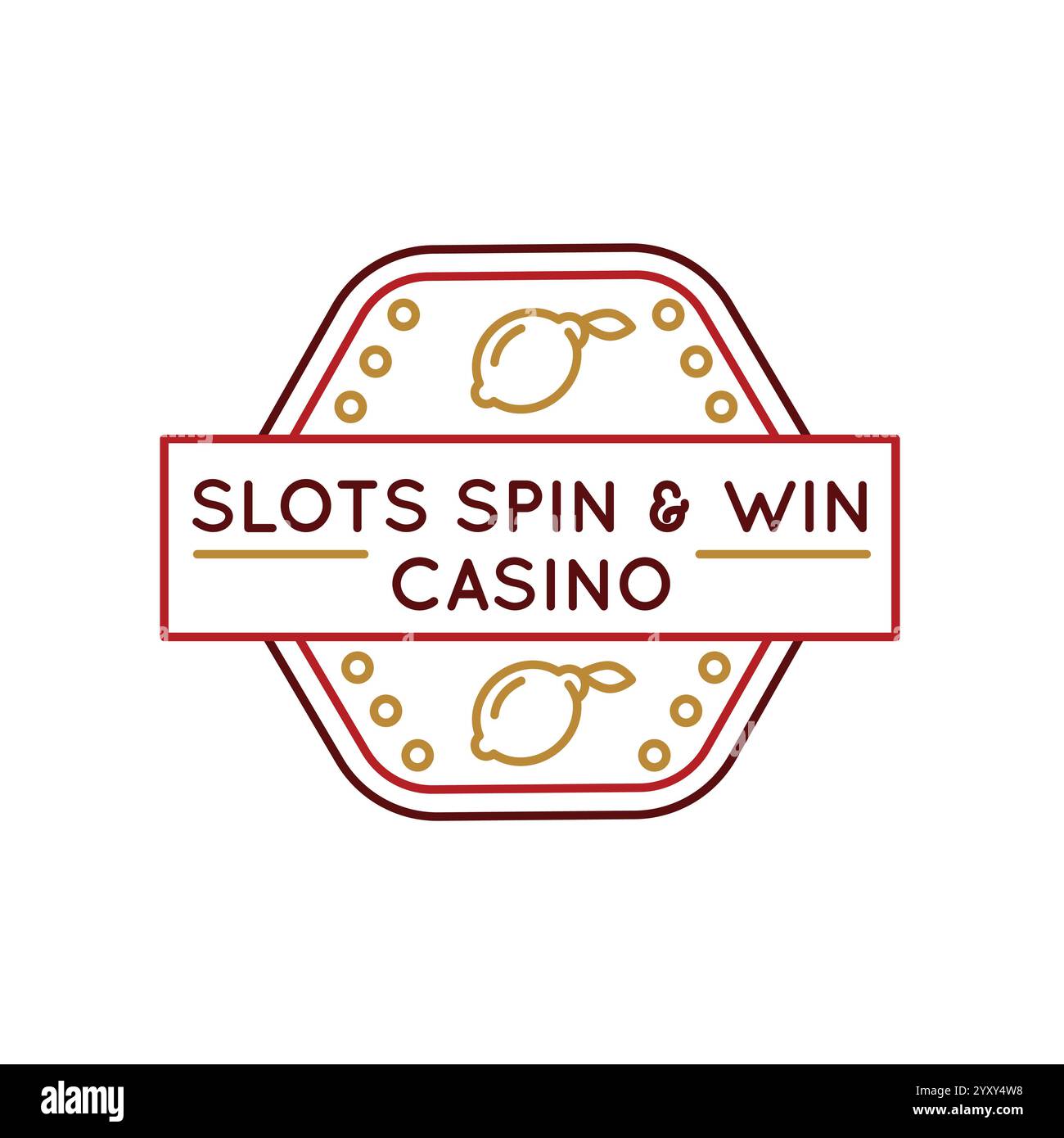 Simple Logo with slots spin Icon Stock Vector Image & Art - Alamy