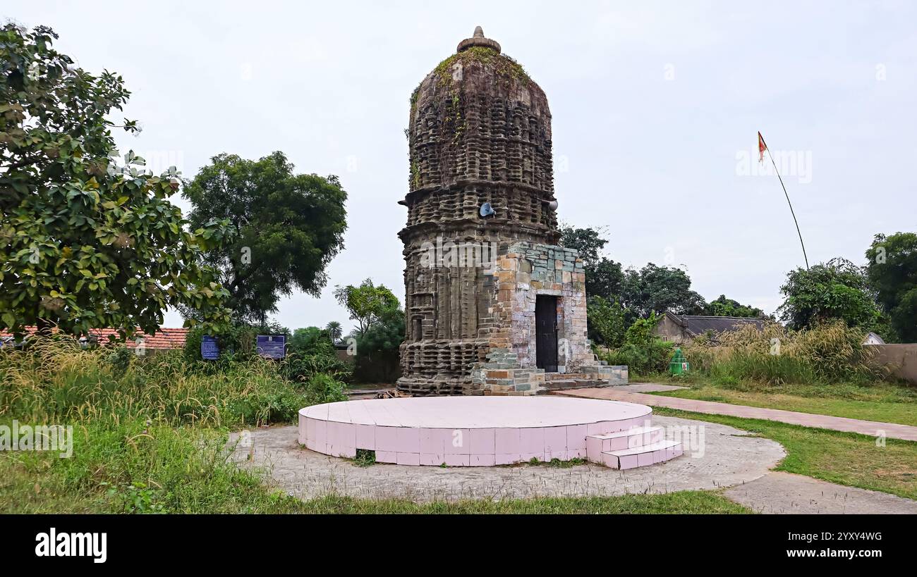 Scenic view of the Laxmi Temple and Rangmanch (stage) constructed in ...