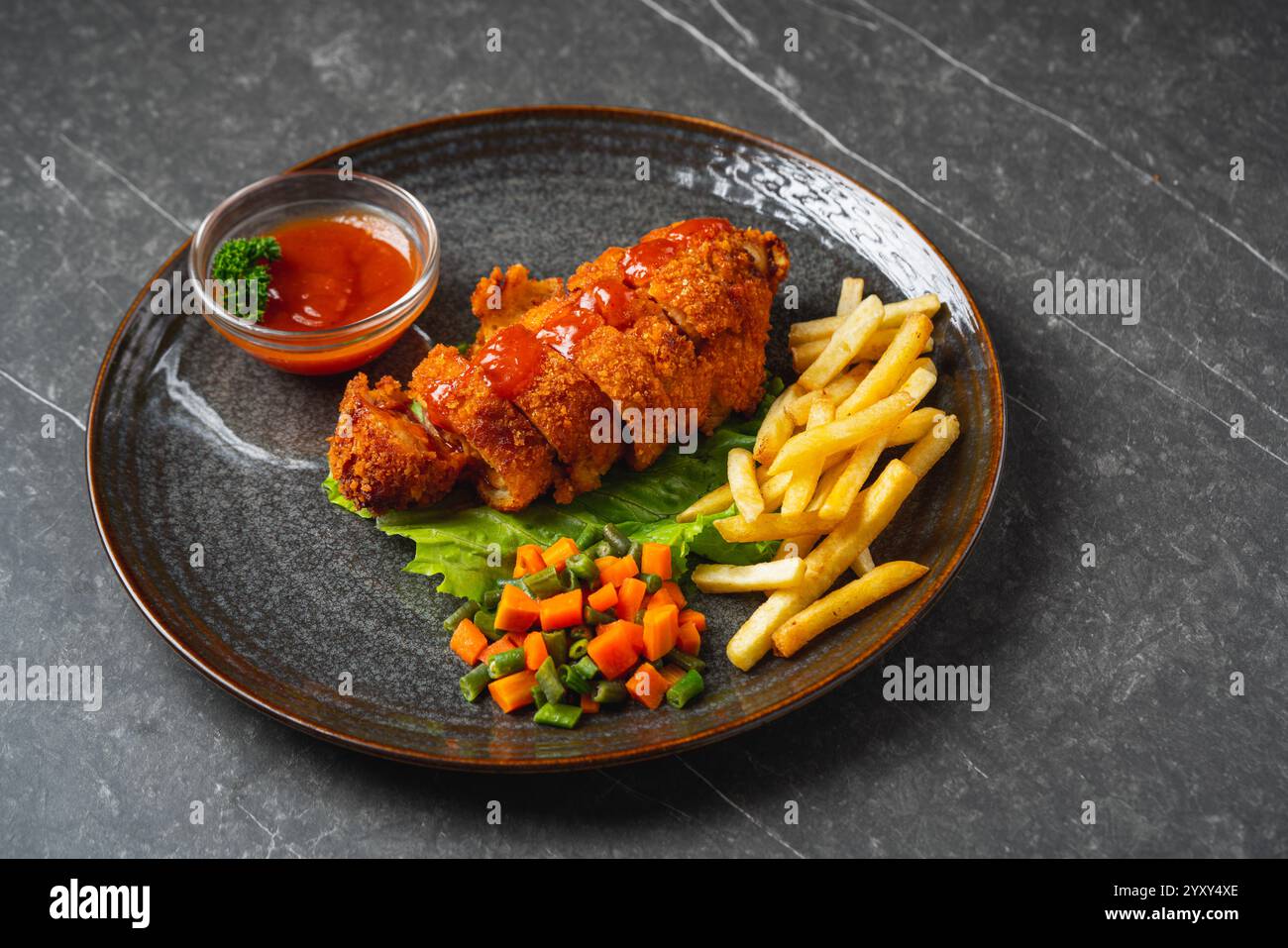 A chicken cordon bleu or schnitzel cordon bleu is a dish of meat ...