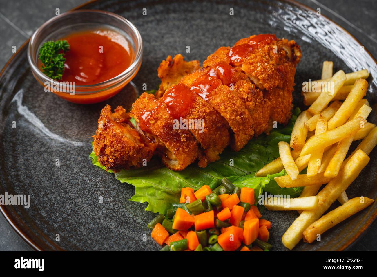 A chicken cordon bleu or schnitzel cordon bleu is a dish of meat ...