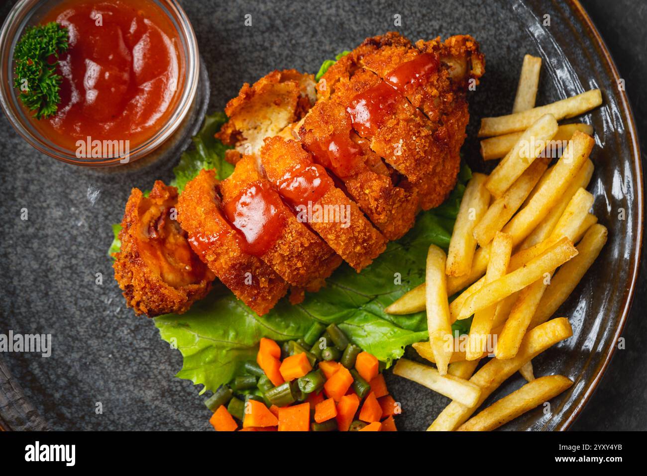 A chicken cordon bleu or schnitzel cordon bleu is a dish of meat ...