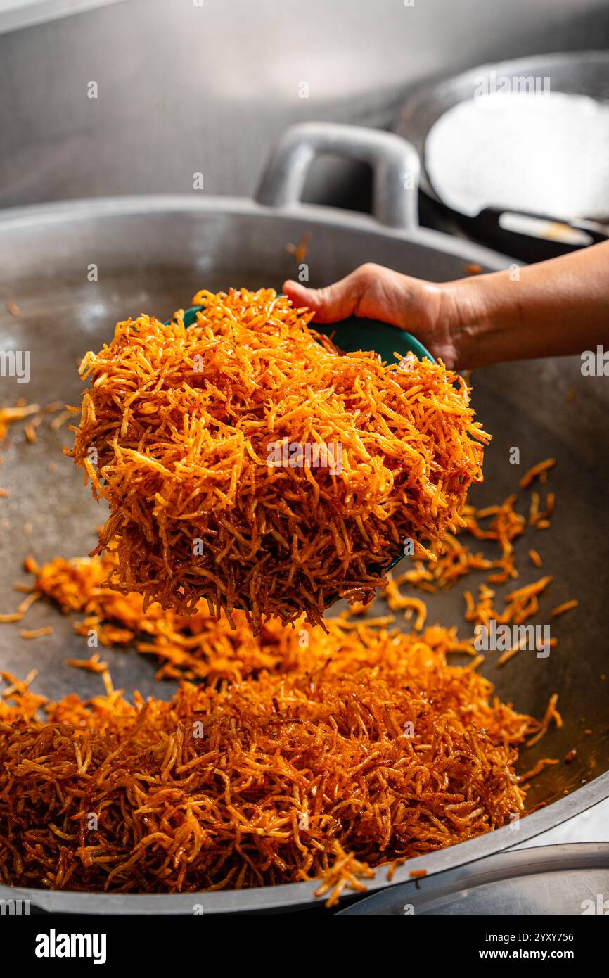 Dried potato or potato mustofa is the term for dry match-shaped ...