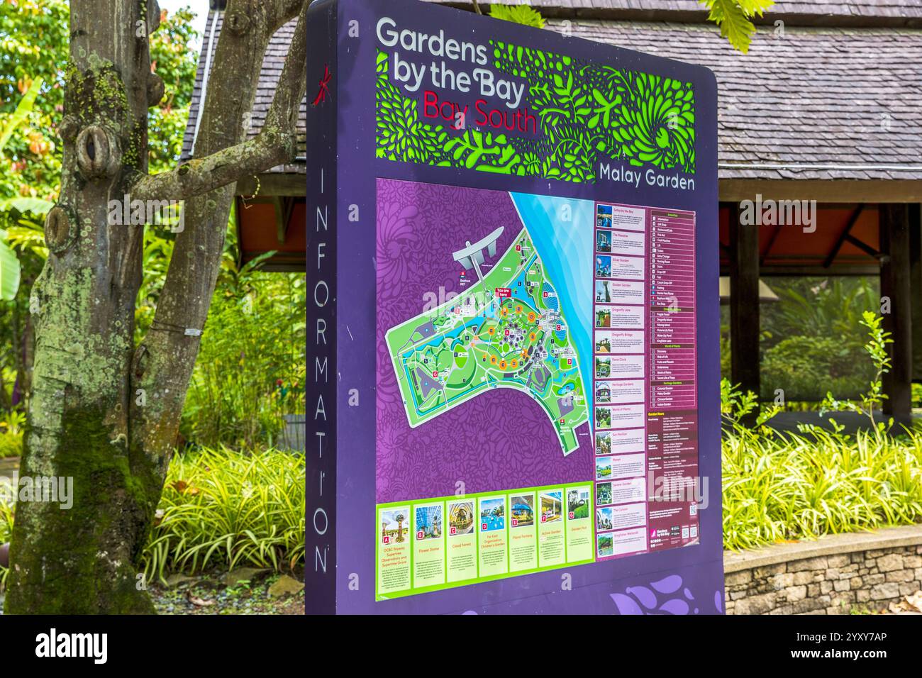 Information board and Signage for Gardens by the Bay, Singapore, Photo ...