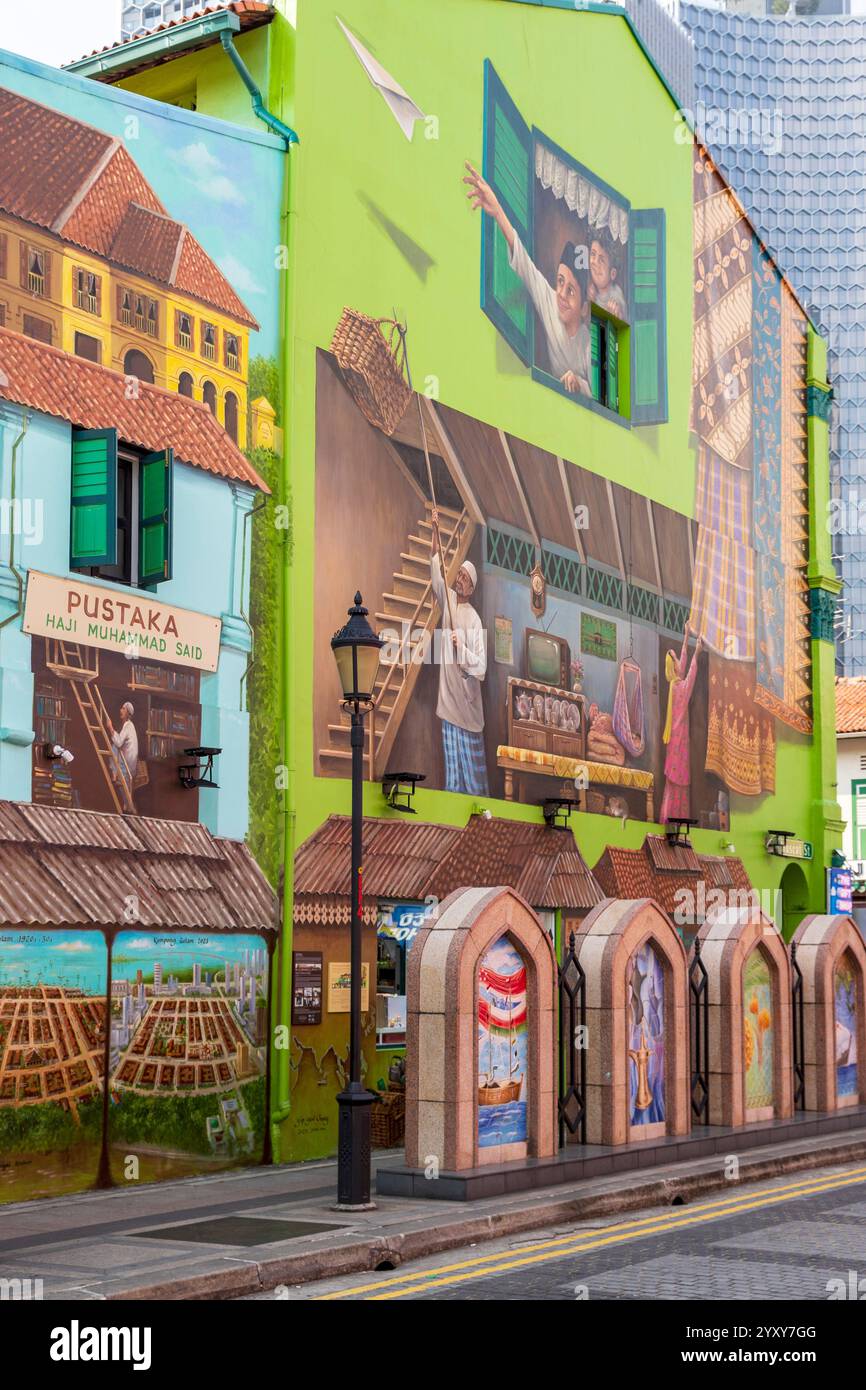 Muscat Street Murals, Kampong Glam, Singapore, Photo: David Rowland ...