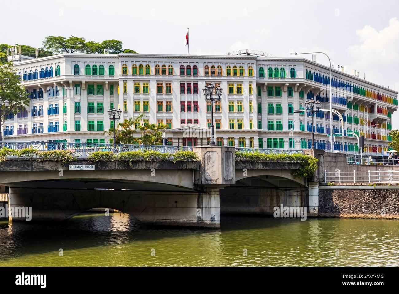 Coleman Bridge and MICA building also known as Old Hill Street Police ...