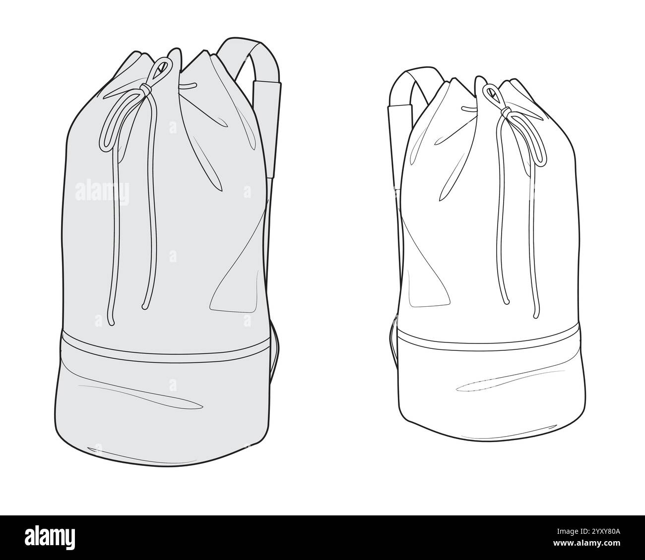 Duffel backpack clipart hi-res stock photography and images - Alamy