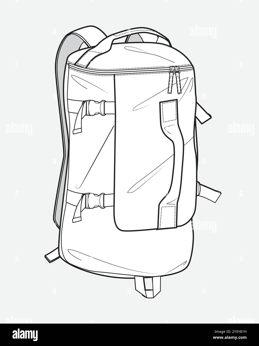 Barrel backpack drawing hi-res stock photography and images - Alamy