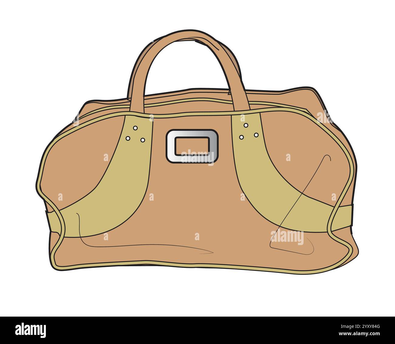 Sports bags vector design technical flat sketch by adobe illustrator ...