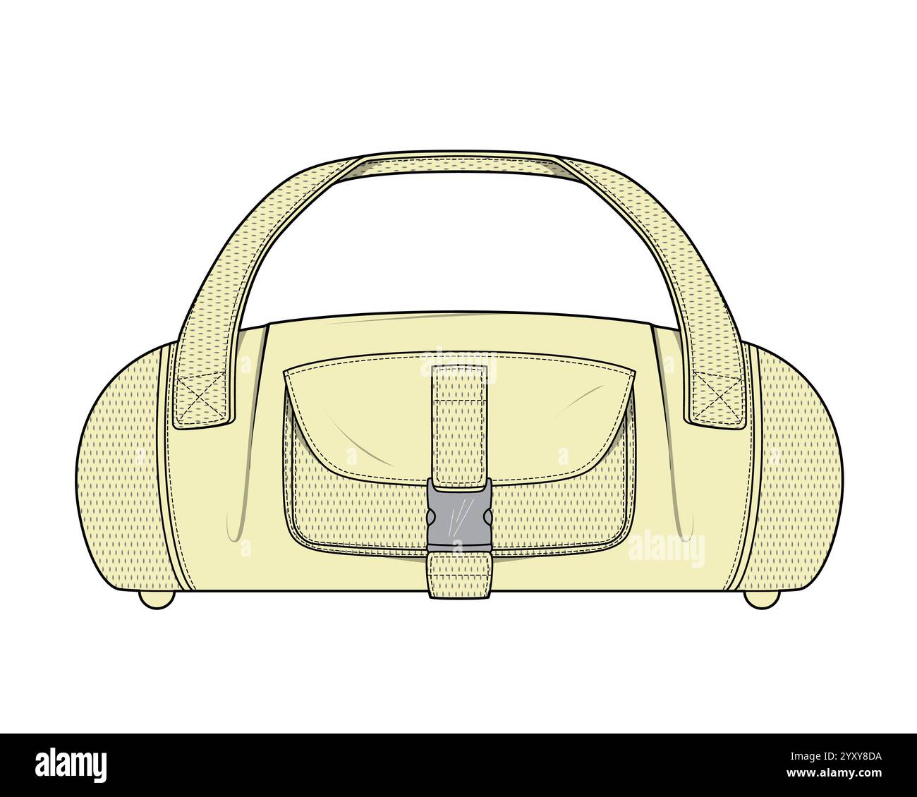 Barrel bag flat drawing hi-res stock photography and images - Alamy