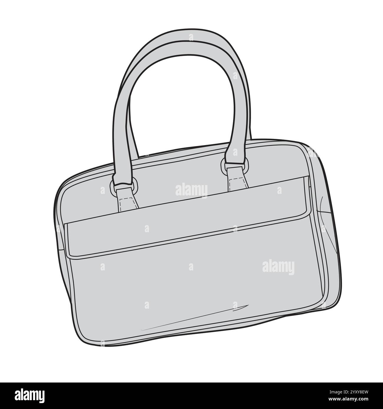 Business briefcase flat drawing vector mockup template Stock Vector Image & Art - Alamy