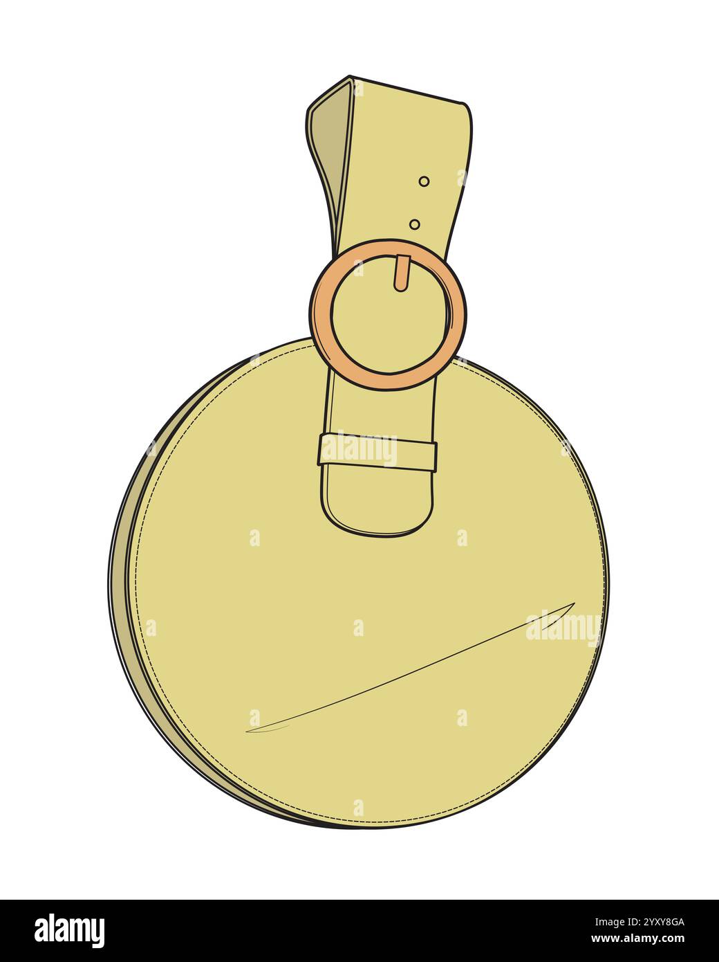 Round clutch bag drawing hi-res stock photography and images - Alamy