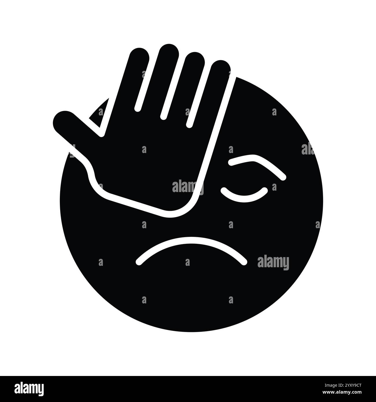 Get this amazing icon of facepalm emoji, sad expressions emoji Stock ...