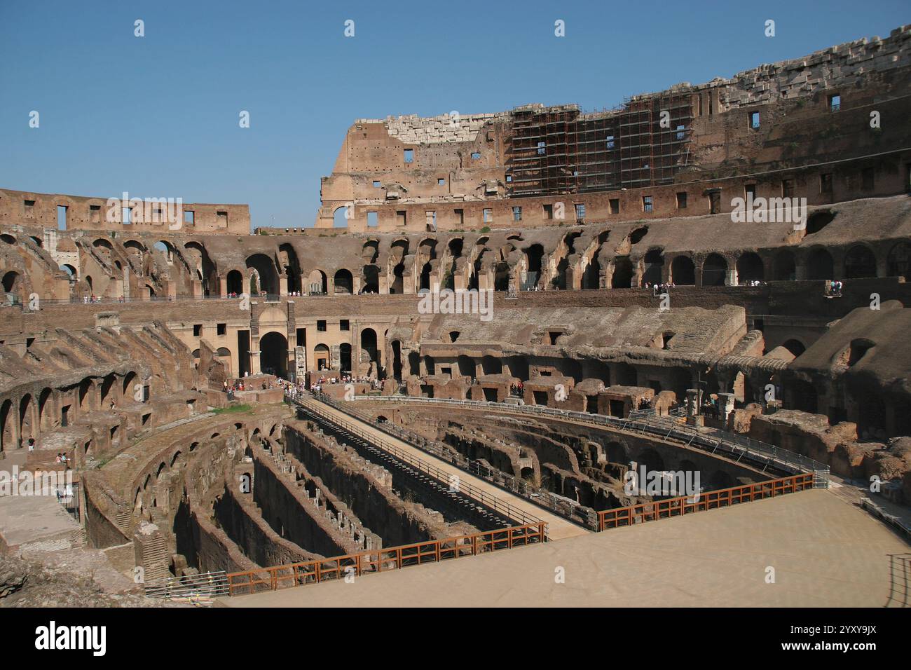 Italy. Rome. Colosseum or Flavian Amphitheatre. 70 - 80 AD. View insede ...