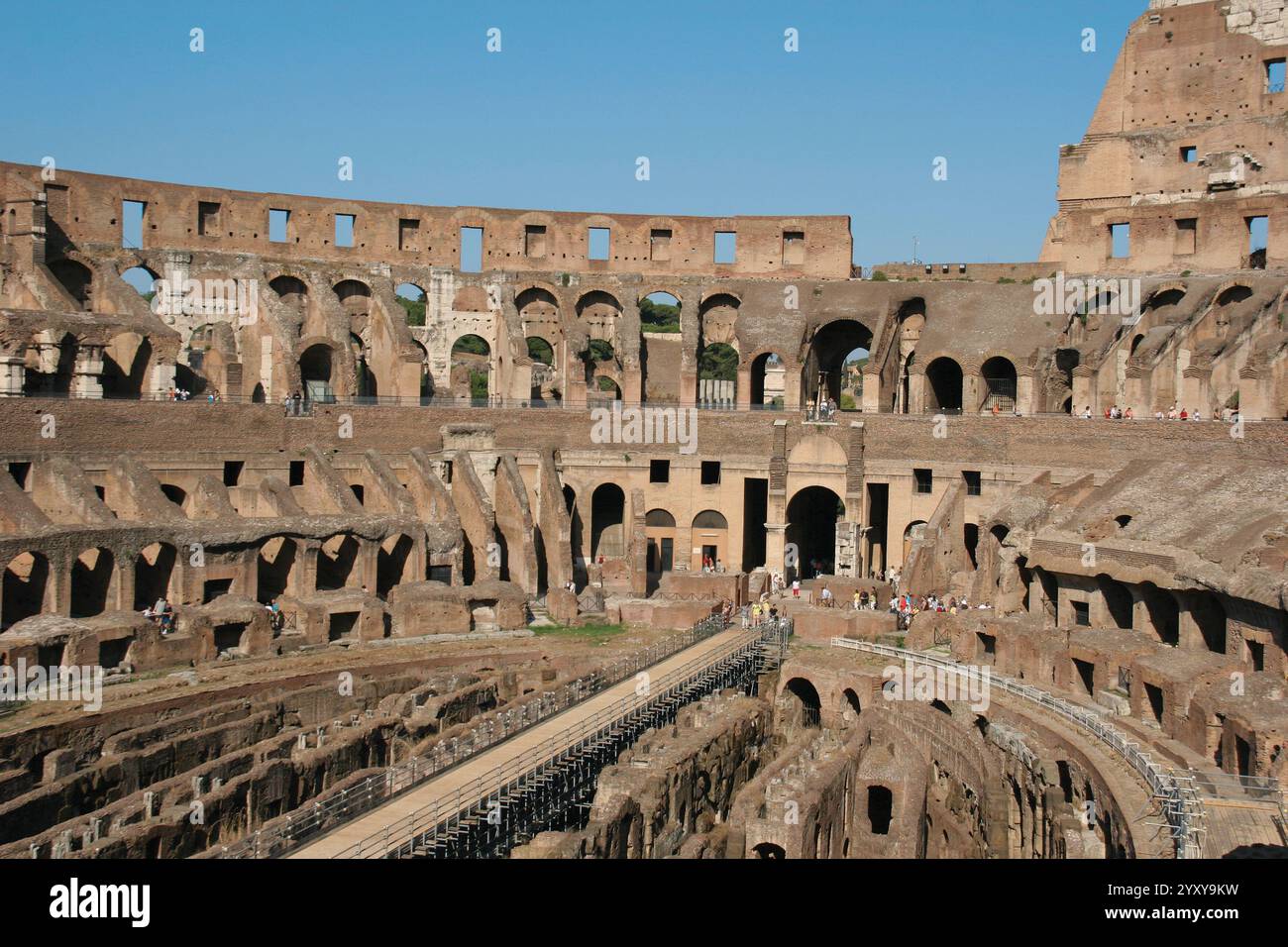 Italy. Rome. Colosseum or Flavian Amphitheatre. 70 - 80 AD. View insede ...