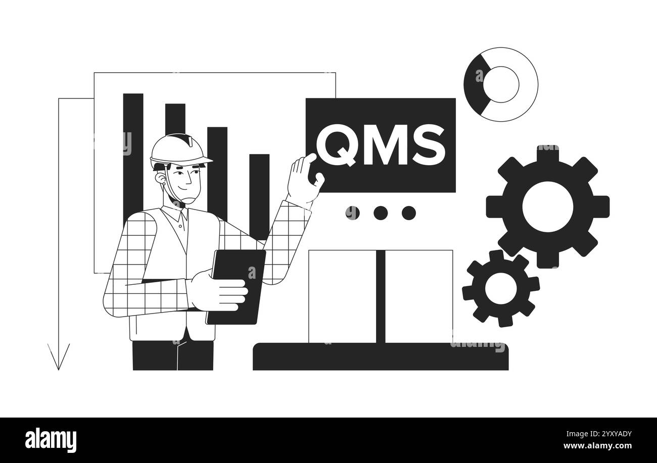 Quality management system in Stock Vector Images - Alamy