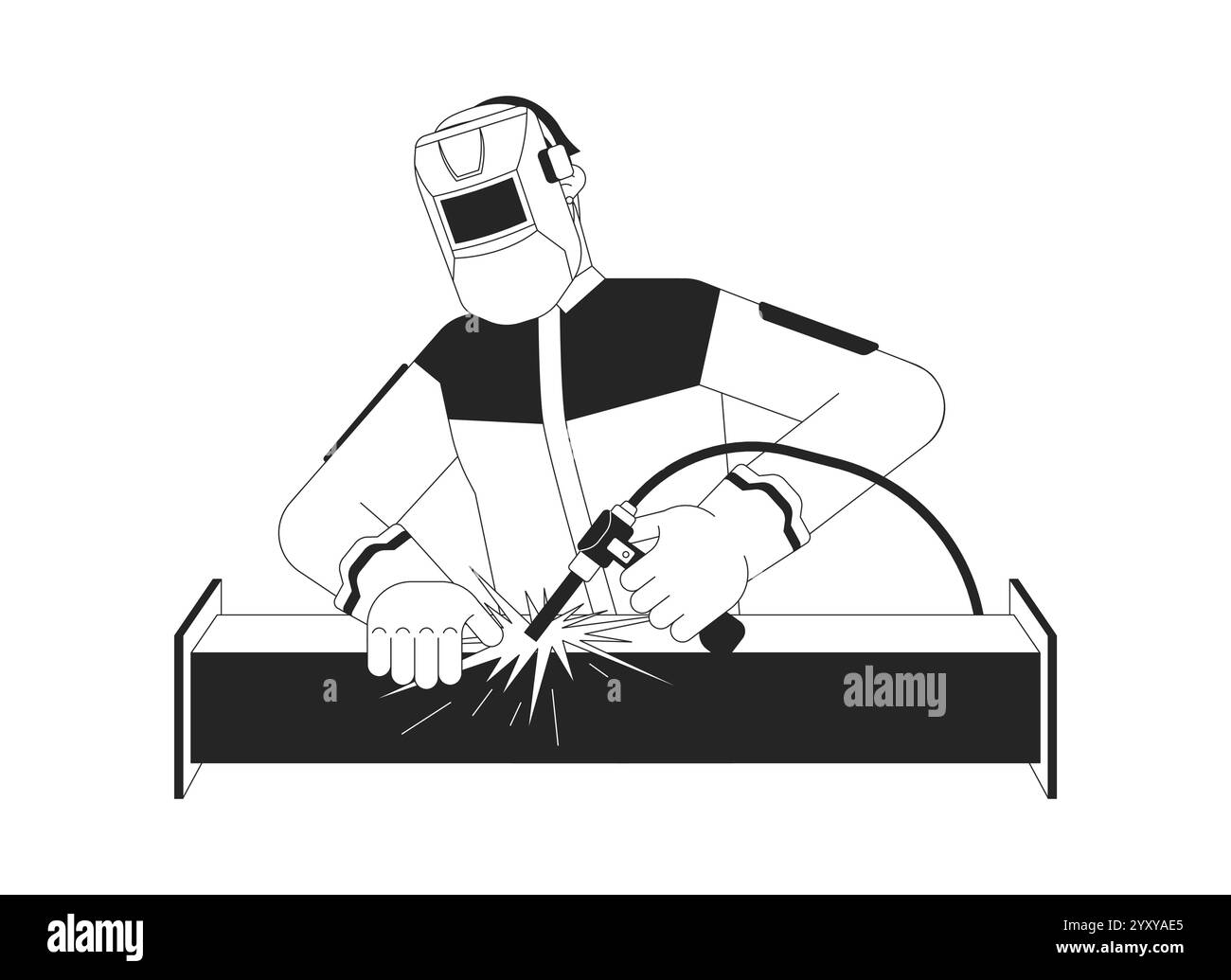 Steel tube pipe machinery Stock Vector Images - Alamy