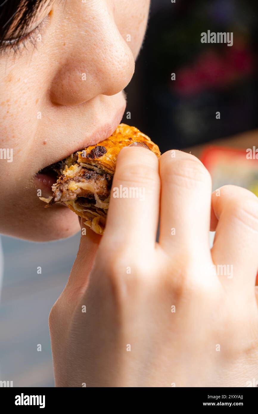 Bolen pisang or Chocolate Banana Wrapped with Puff Pastry is Indonesian ...