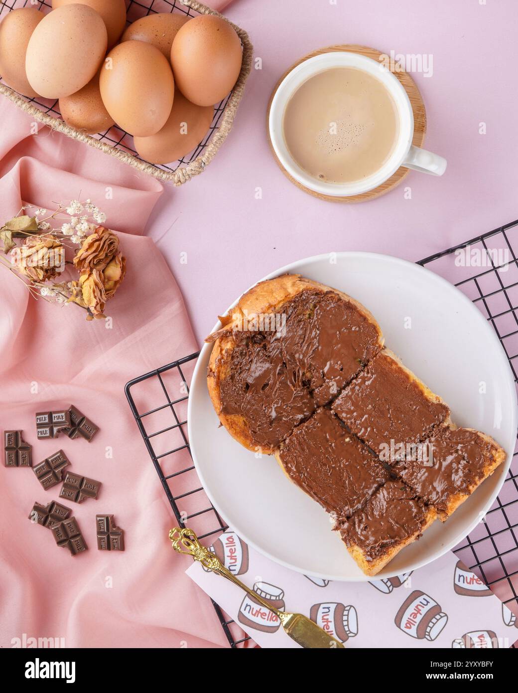 roti bakar is usually prepared as a sandwich of grilled white bread ...