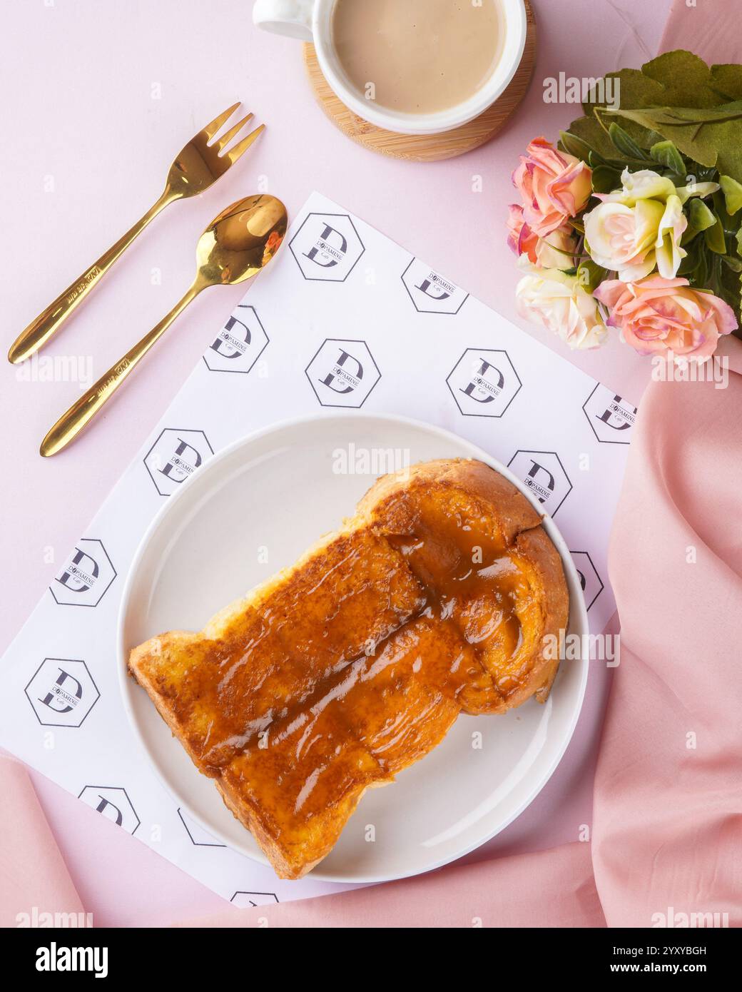 roti bakar is usually prepared as a sandwich of grilled white bread ...