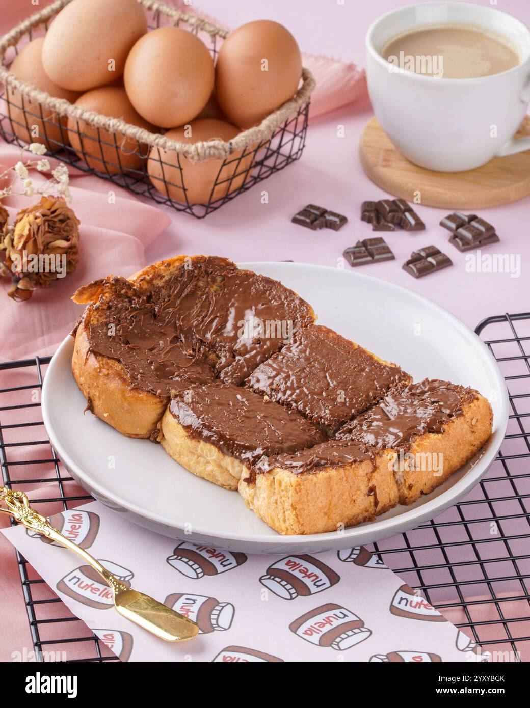 roti bakar is usually prepared as a sandwich of grilled white bread ...