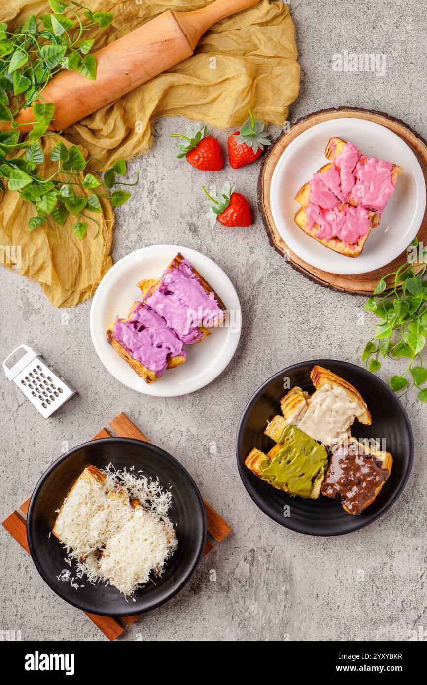 Roti Bakar Bandung or Bandung Bread Toast is Popular Street Food from ...