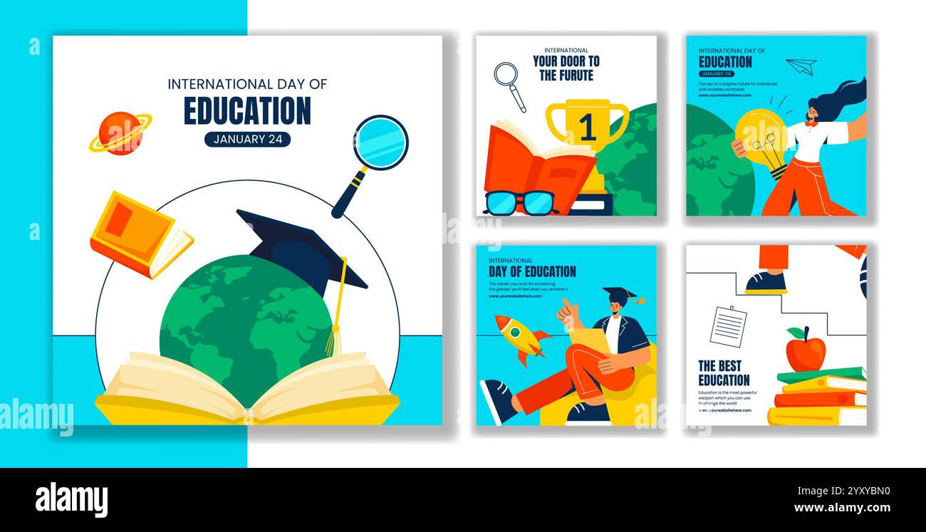 Education post design hi-res stock photography and images - Alamy