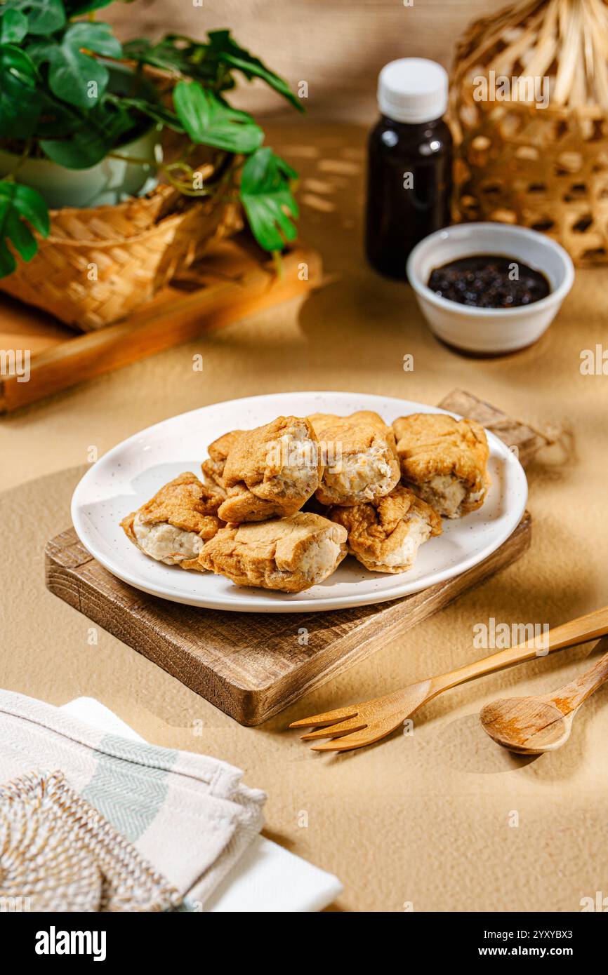 Tahu Walik, Inside Out Crispy Tofu Stuffed is a processed tofu snack ...