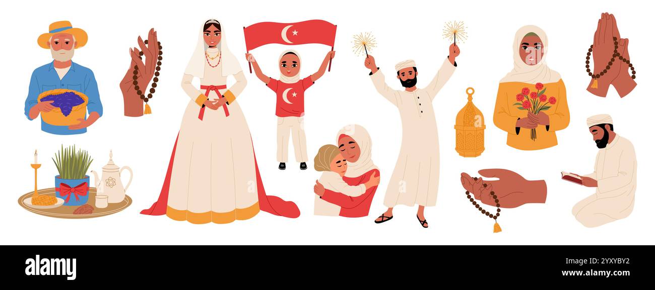 Muslim bride child Cut Out Stock Images & Pictures - Alamy