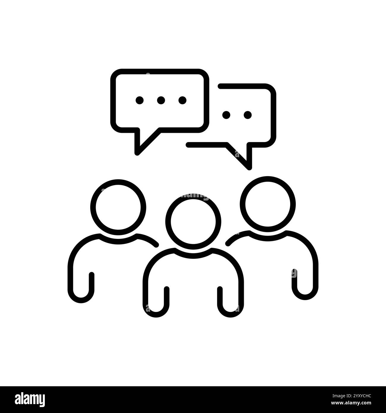 Corporate dialog teamwork opinion Black and White Stock Photos & Images ...