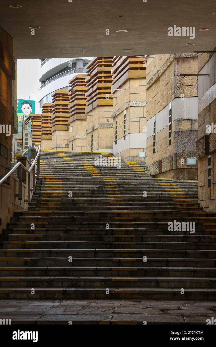 View of staircase in Roppongi Hills,Tokyo, Japan, Asia Stock Photo - Alamy