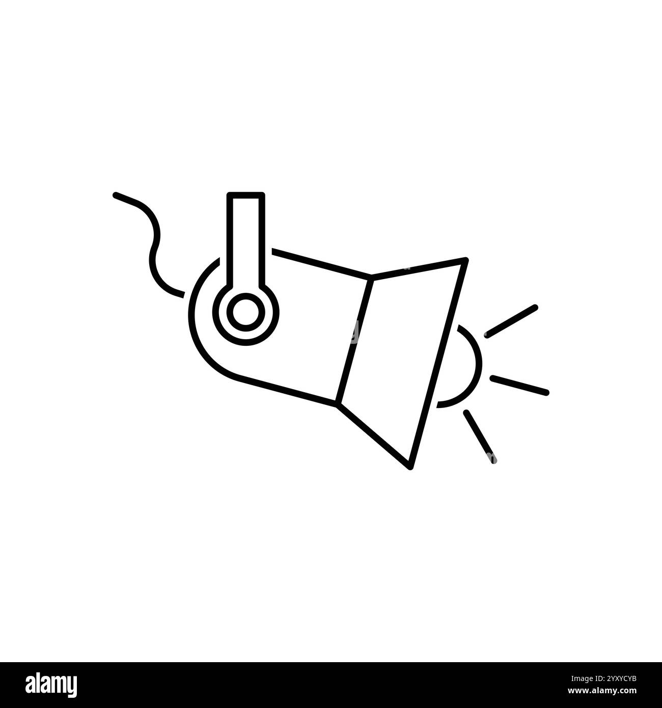 Spotlight beam cut out Black and White Stock Photos & Images - Alamy