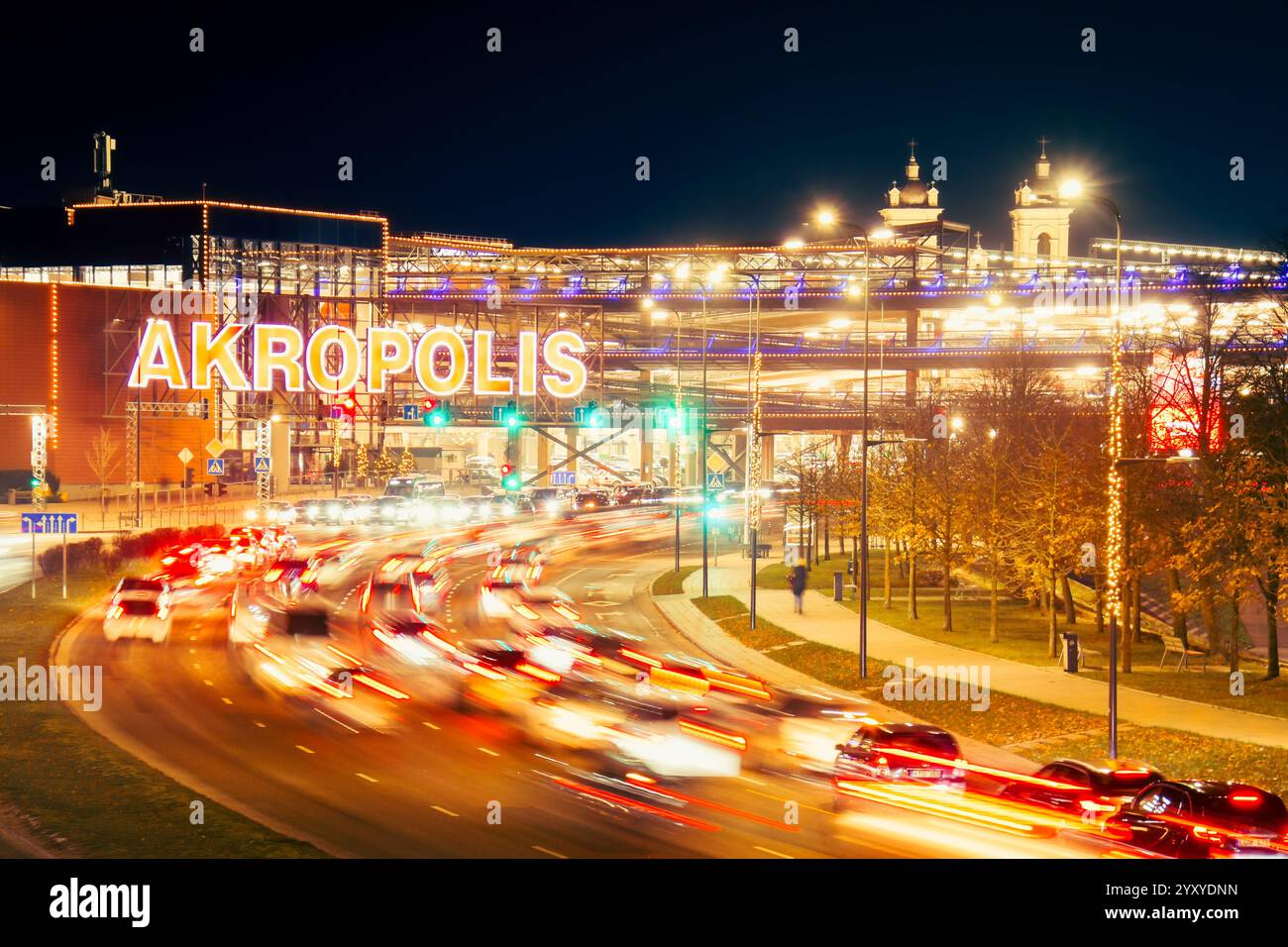 Kaunas, Lithuania - 20th november, 2024: zoom in vehicles driving in ...