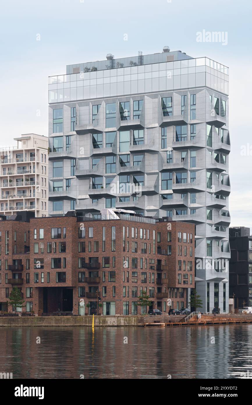 Copenhagen, Denmark - The Silo housing by Cobe Architects Stock Photo ...
