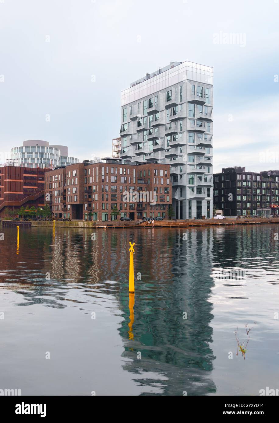 Copenhagen, Denmark - The Silo housing by Cobe Architects Stock Photo ...
