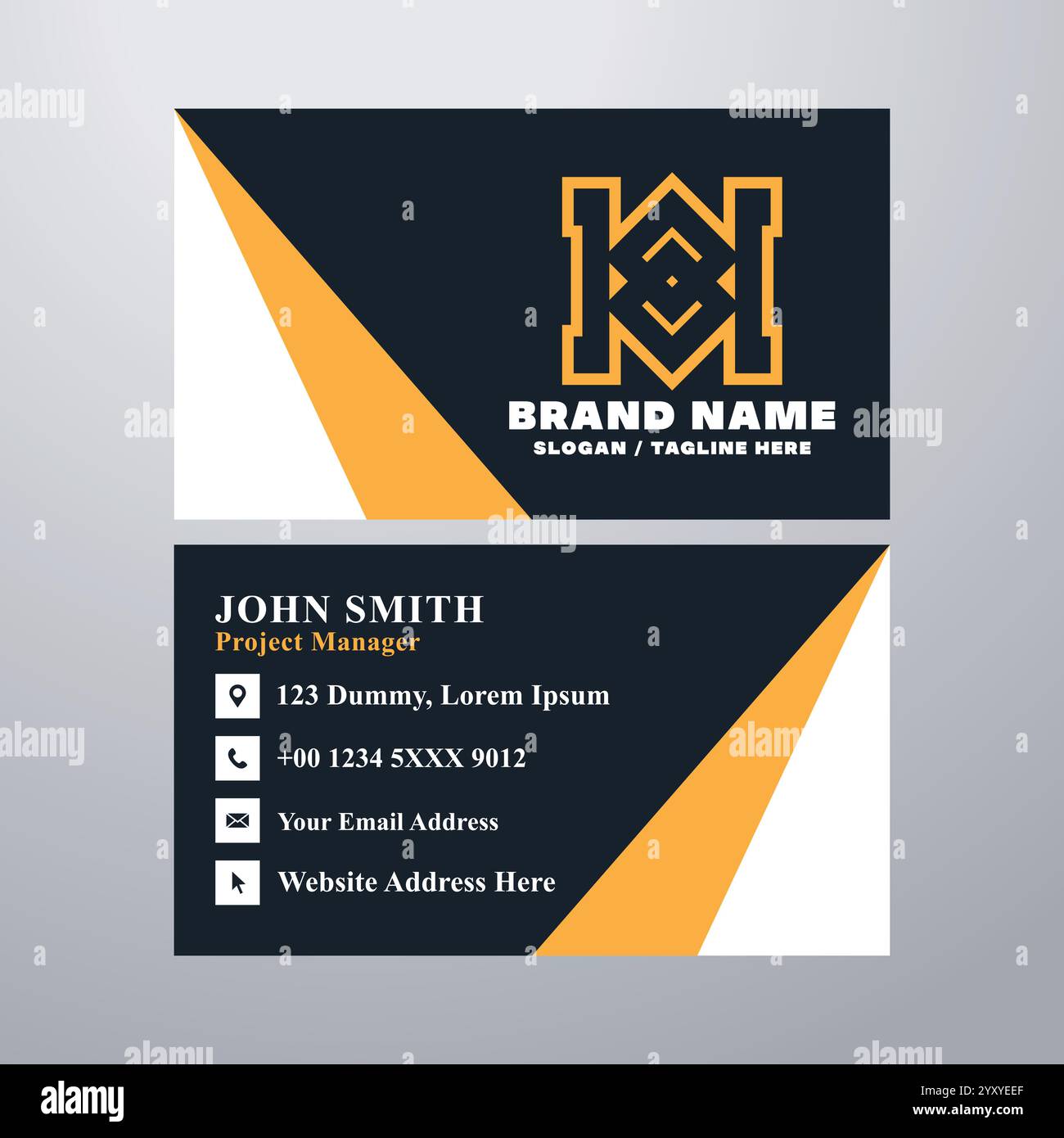 Simple business card design template Stock Vector Image & Art - Alamy