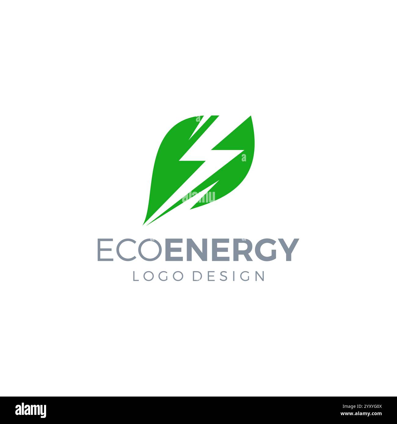 Green power thunderbolt Stock Vector Images - Alamy