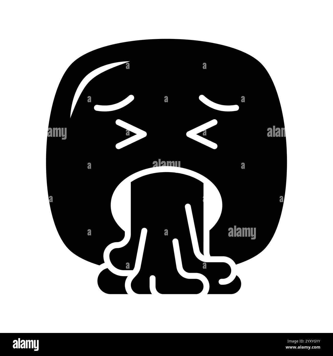 Emoji vomiting Stock Vector Images - Alamy