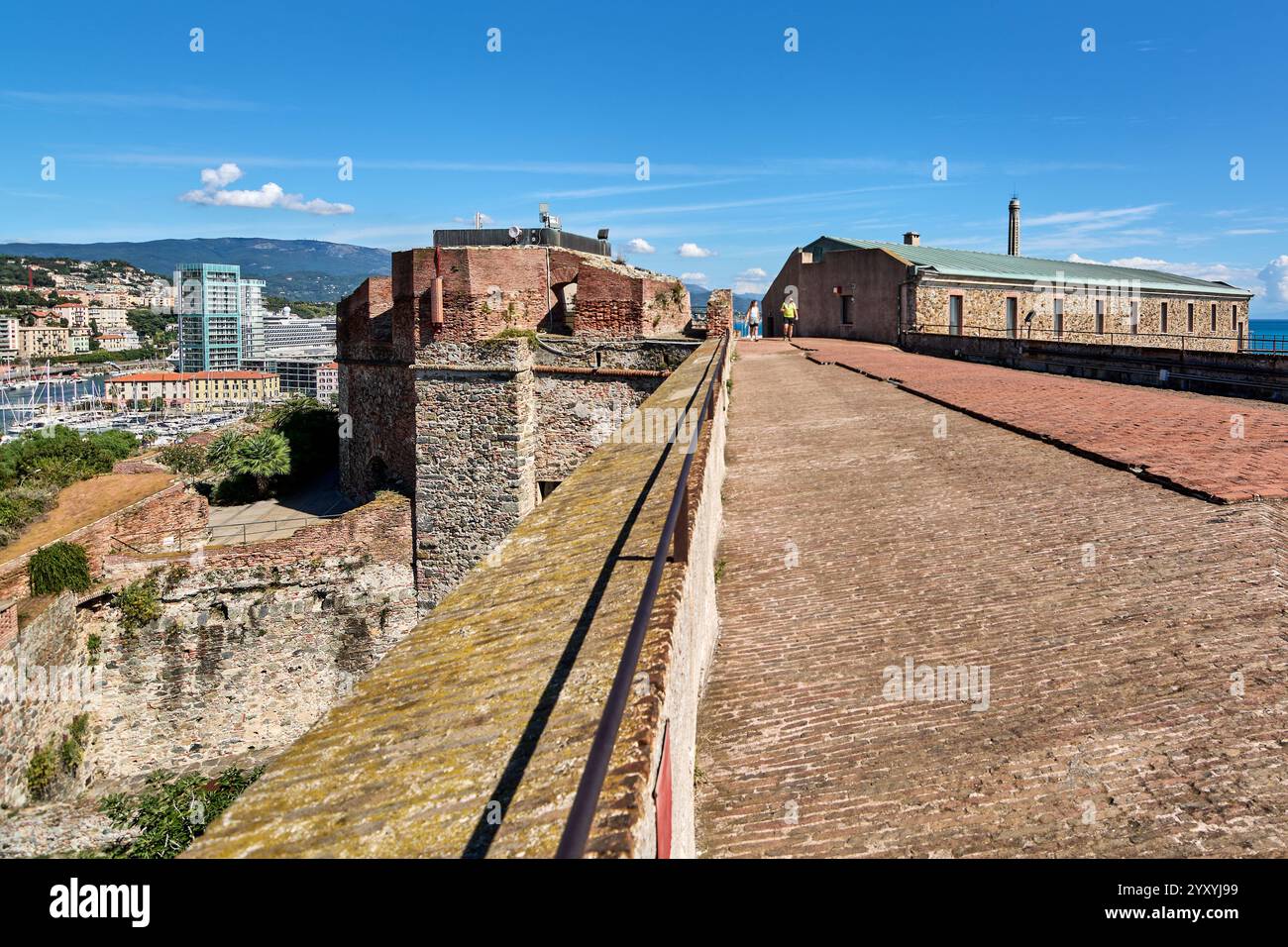 Savona, Italia - December 18, 2024: Panoramic view of Priamar Fortress ...