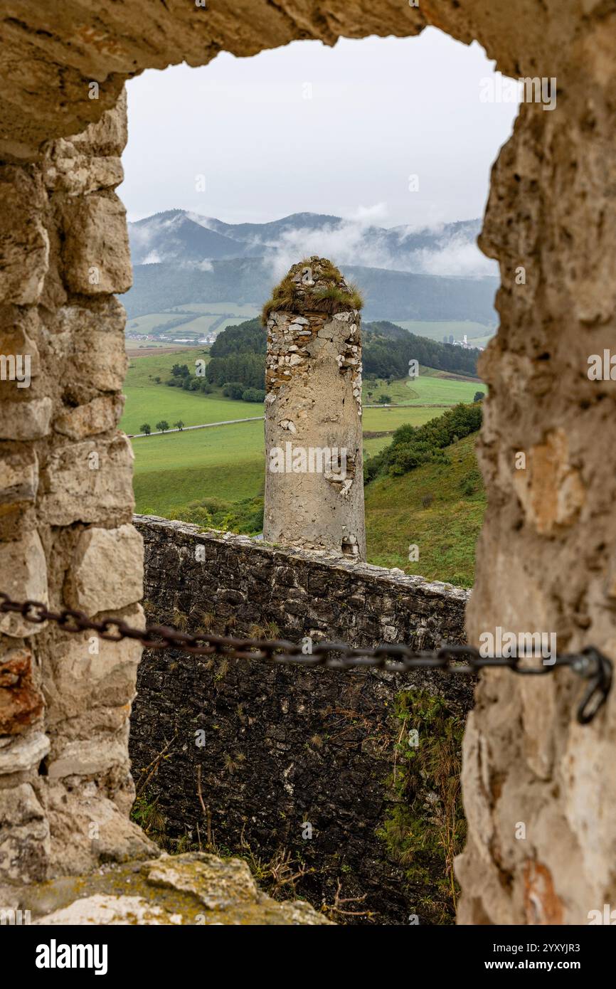 Zipser Burg, Spišský hrad, UNESCO World Heritage, View from Inside into ...