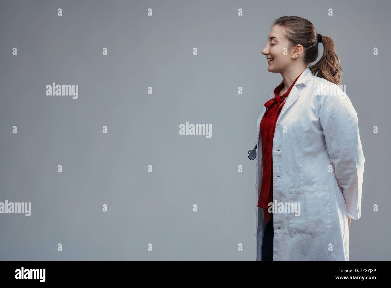 Doctor stethoscope back shot hi-res stock photography and images - Alamy