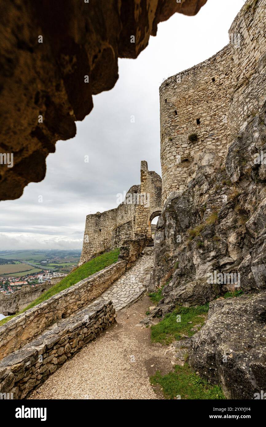 Zipser Burg, Spišský hrad, UNESCO World Heritage, View from Inside into ...