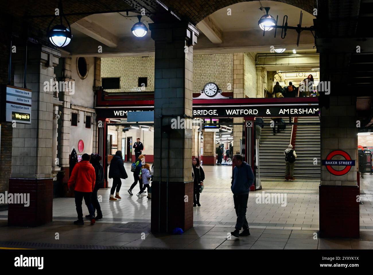 baker street underground station london england britain Stock Photo - Alamy