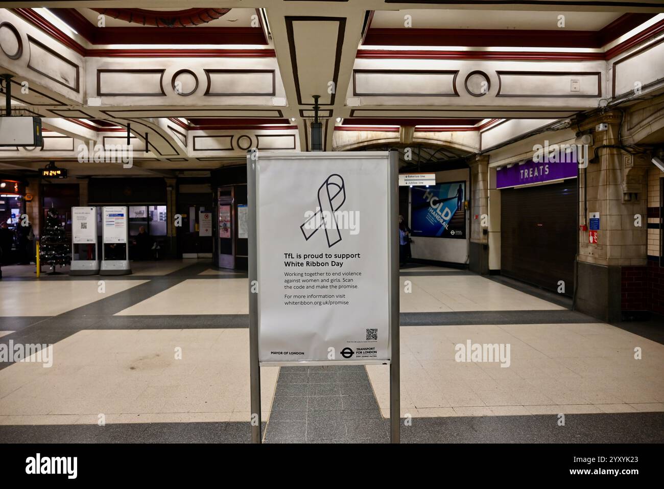 baker street underground station london england britain- white ribbon ...