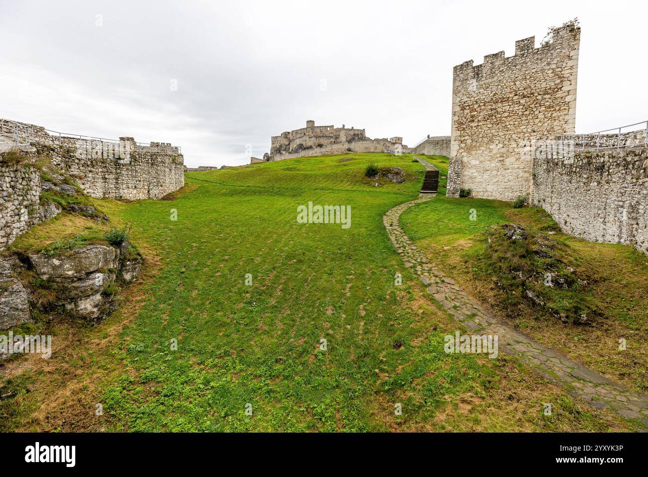 Zipser Burg, Spišský hrad, UNESCO World Heritage, View from Inside into ...