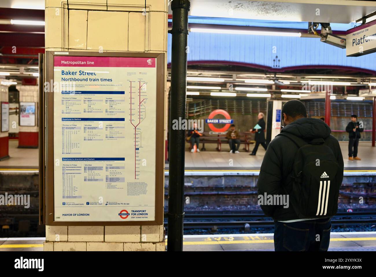 baker street underground station london england britain- metropolitan ...
