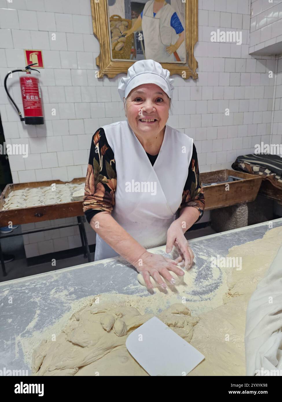 Four Corners Bread as made in the Village of Favaios in Portugal Stock ...