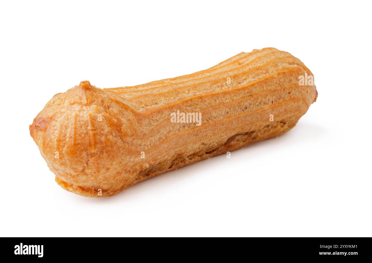 Unique confection shaped like a whimsical object displayed on a white ...