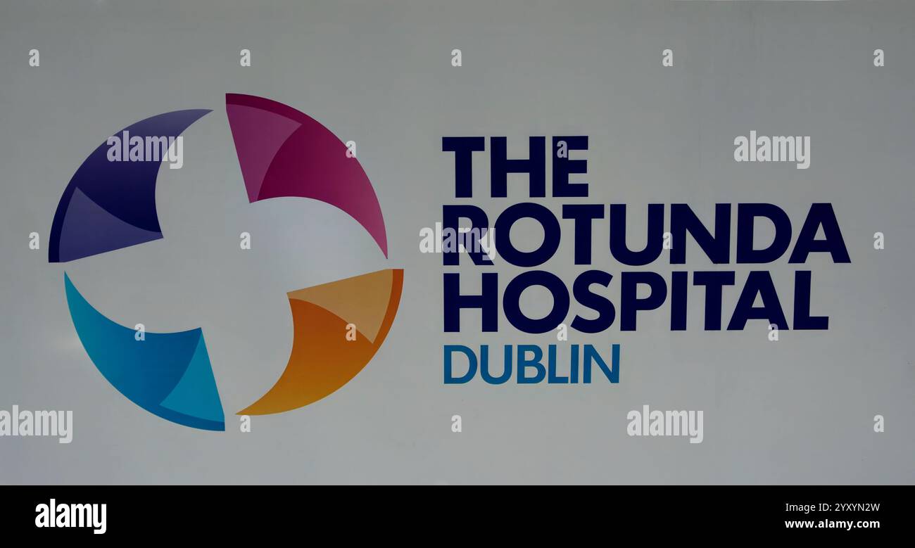 Dublin, Ireland - June 14, 2024: Wall signage for The Rotunda Hospital ...